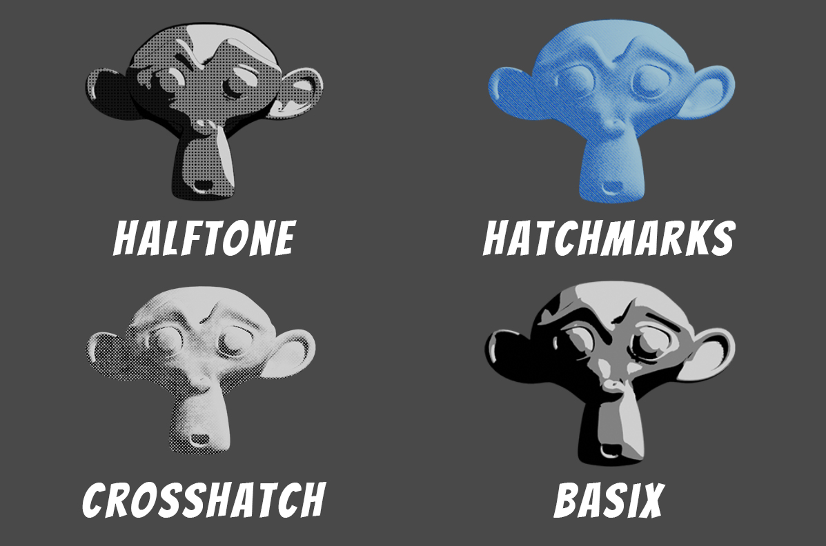 Ink Shader Pack - for Blender