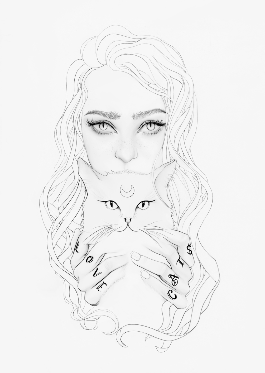 Crazy Cat Lady Art