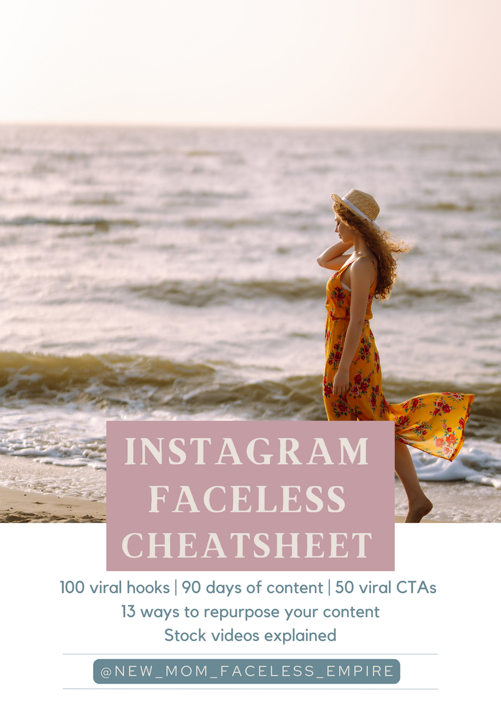 Instagram Faceless Cheatsheet