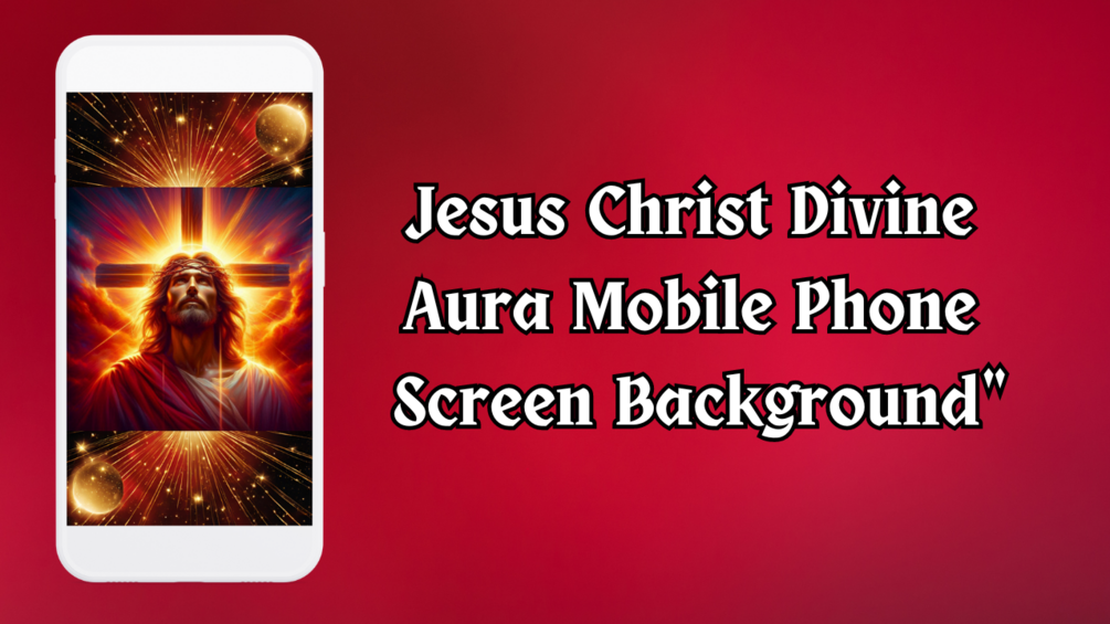 "Jesus Christ Divine Aura Mobile Phone Screen Background"