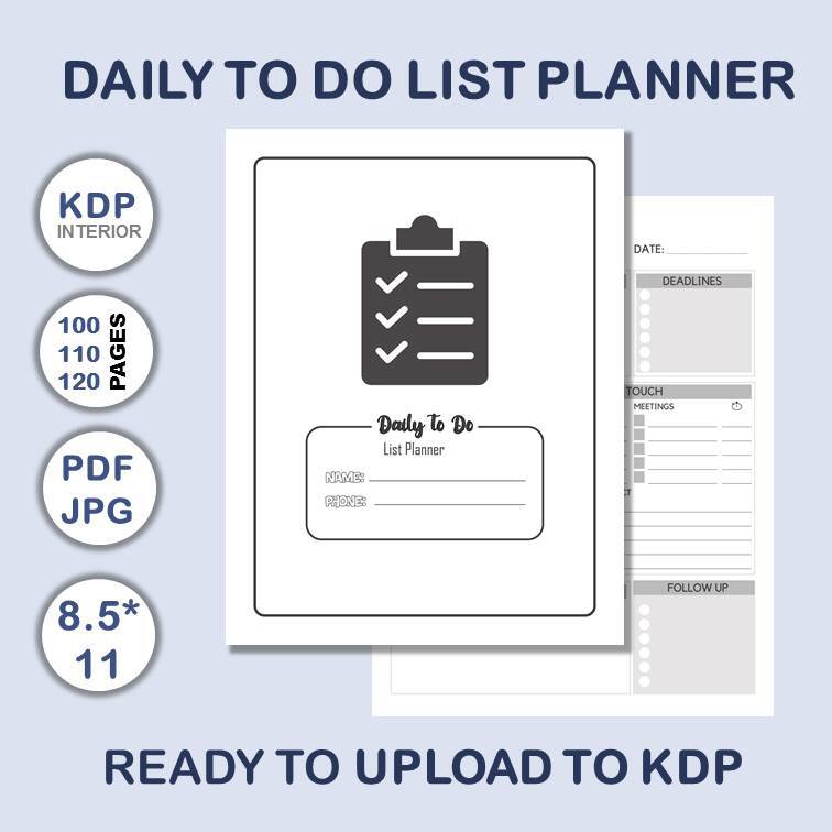 KDP Interiors - Daily to Do List Planner