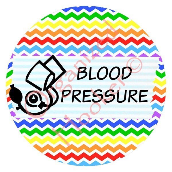 BLOOD PRESSURE Printable Planner Stickers — Digital Download