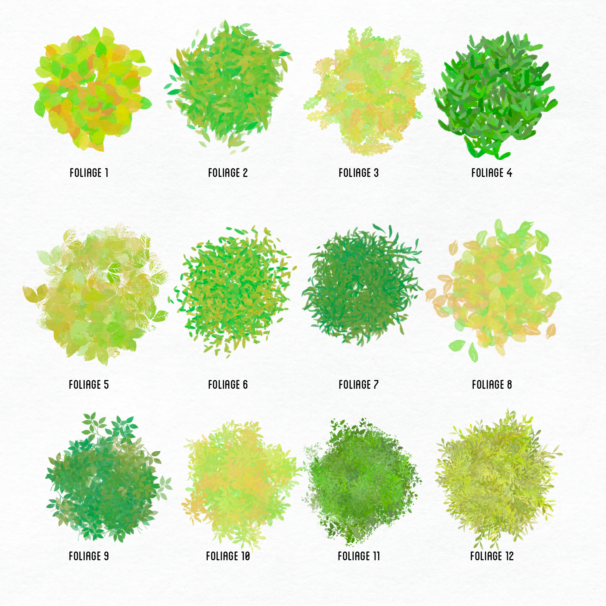 Forest Brushes for Procreate