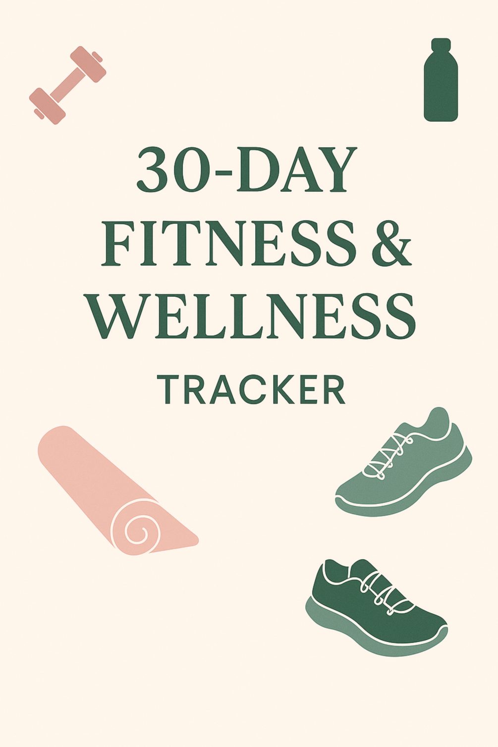 30-Day Fitness & Wellness Tracker | Printable & Digital Journal ...