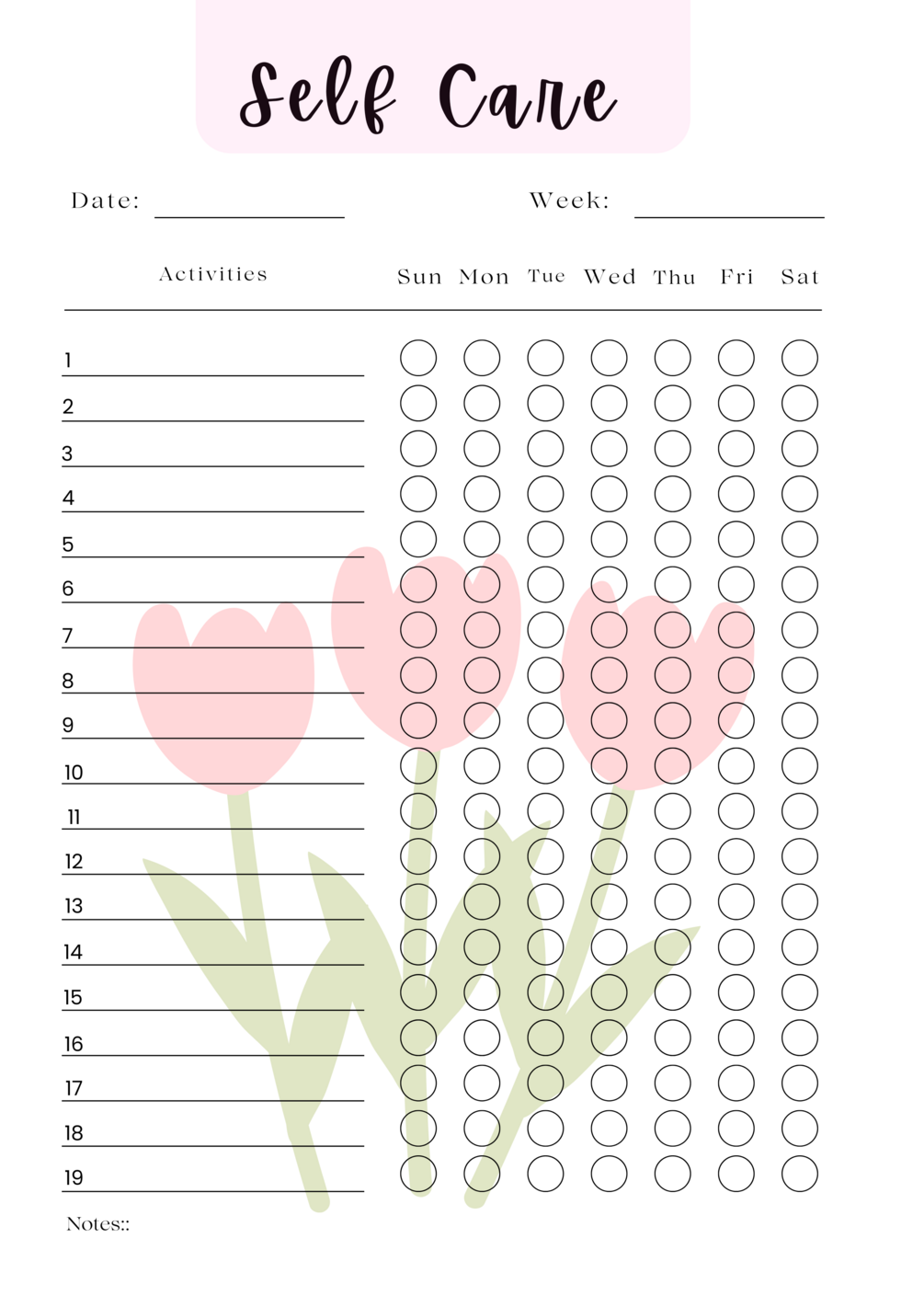 Self Care Tracker