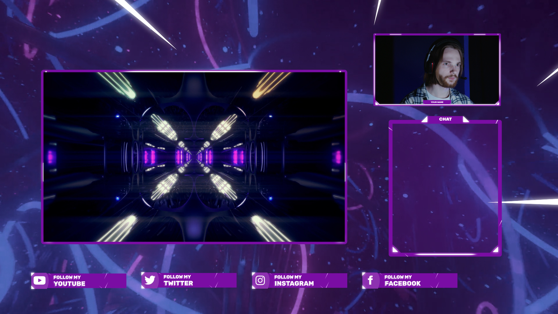 Sky Stream Gaming Pack - After Effects File