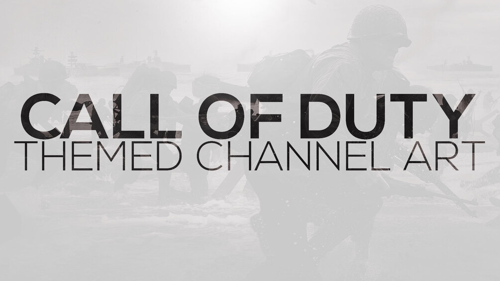 [Photoshop] [Free] Call Of Duty Themed Channel Art