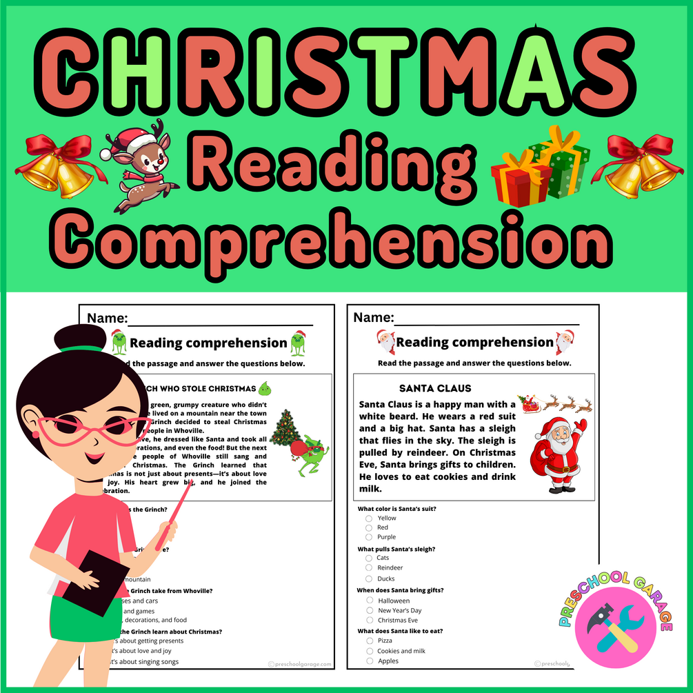 Christmas Comprehension Worksheets