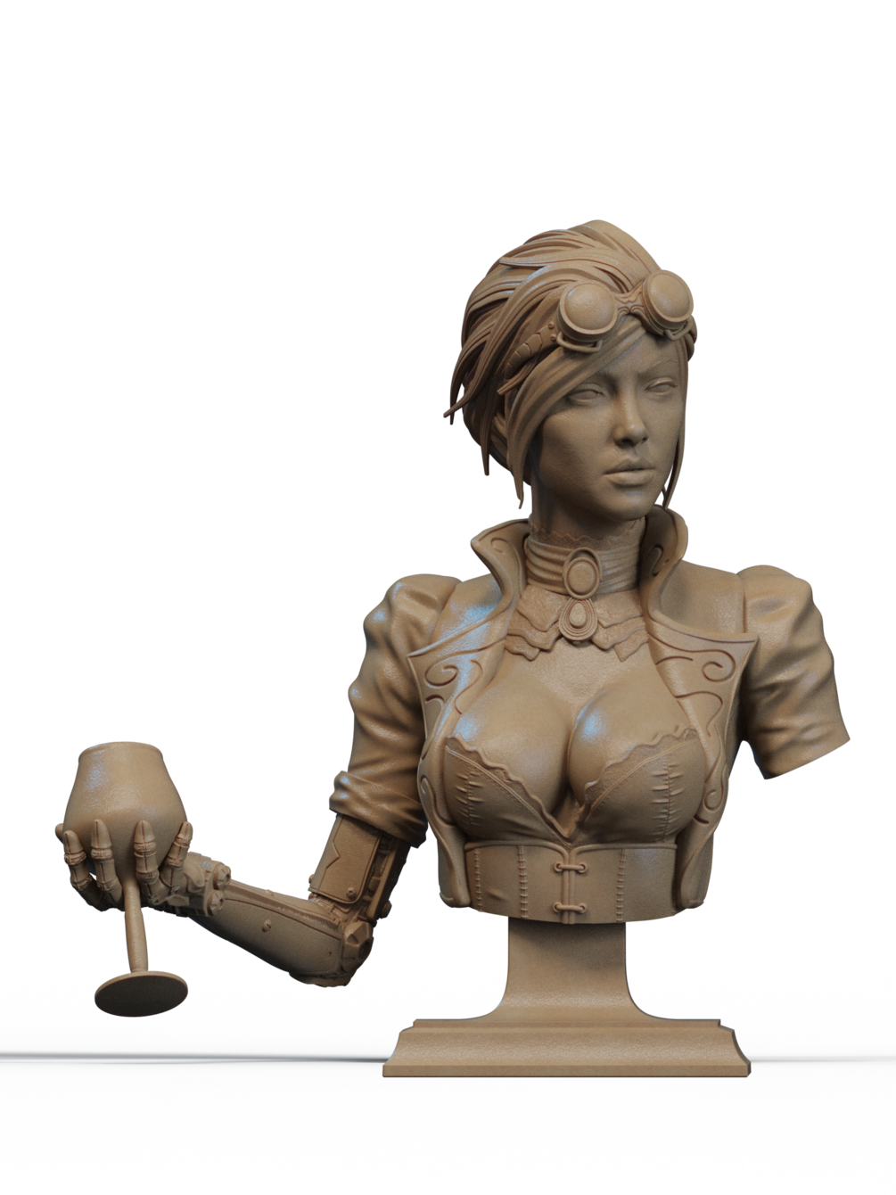 Lady Mechanika Bust 3D Print