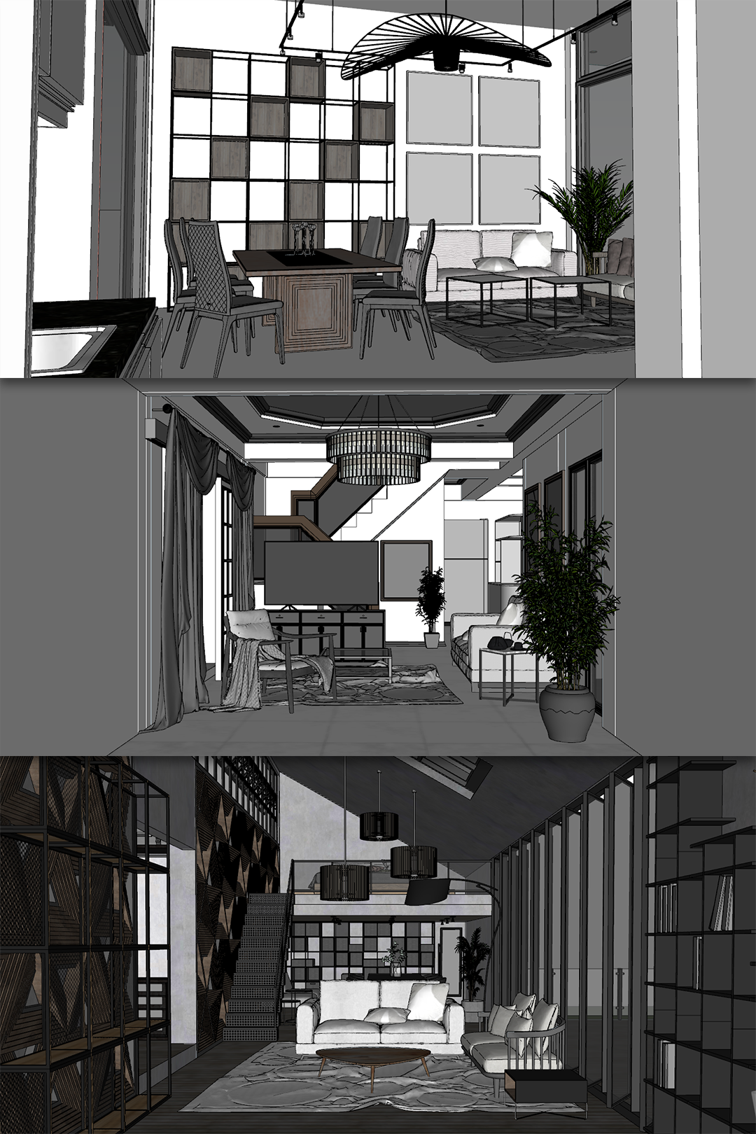 DHL SKP - SketchUp Interior Models