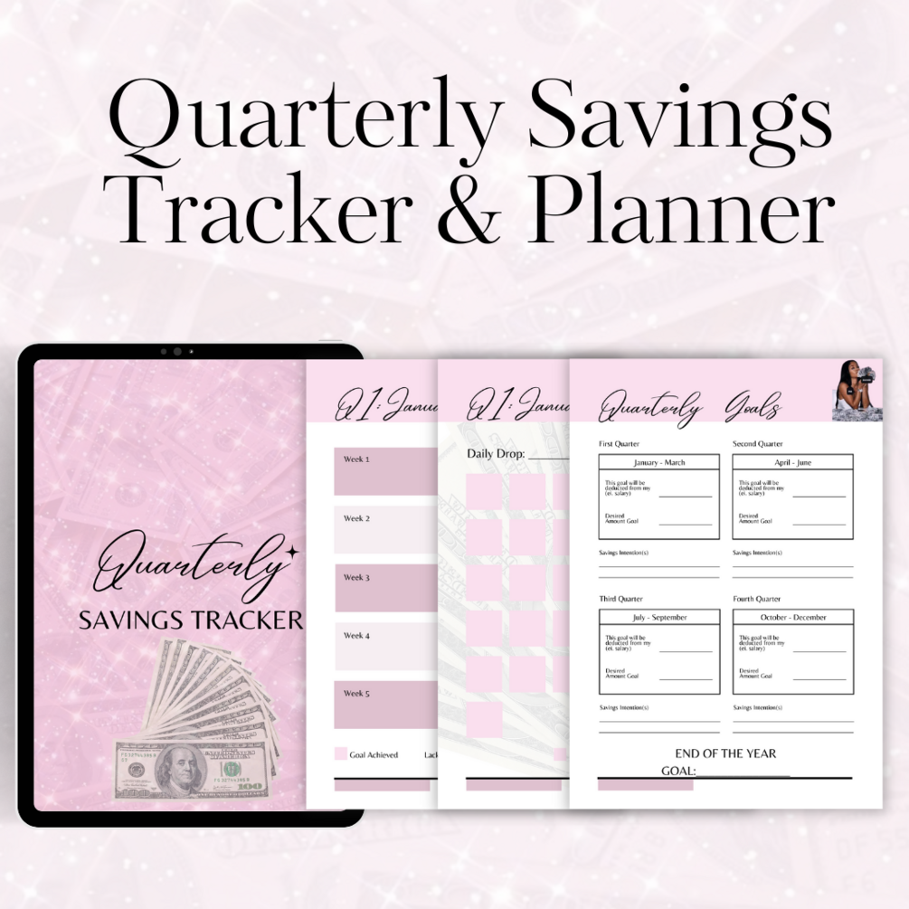 Quarterly Savings Tracker & Planner