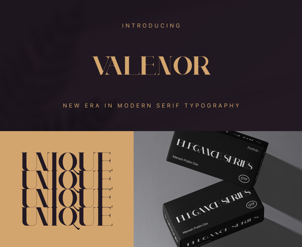 Valero Serif Luxury Typeface (16 Ligatures)