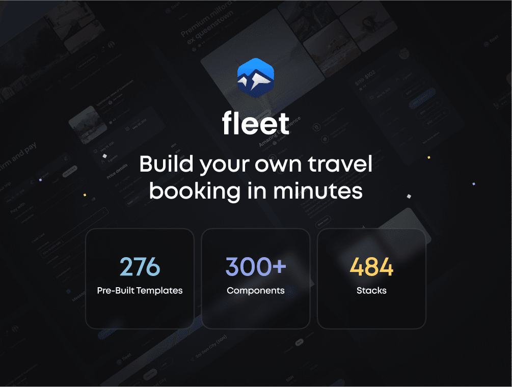 Fleet – Travel Shopping UI Kit