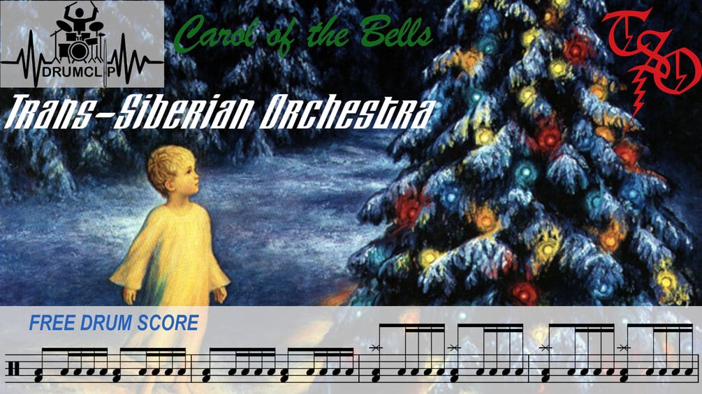 Trans-Siberian Orchestra - Carol of the Bells (Drum Sheet Music)