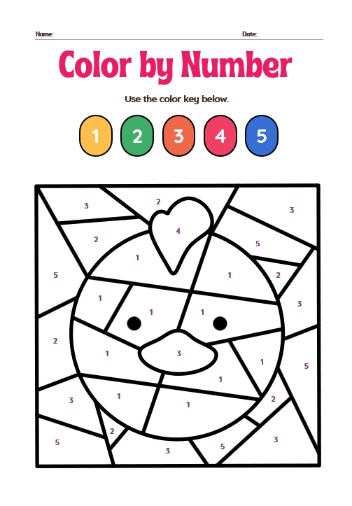 Little Artists: Fun & Easy Colouring Pages
