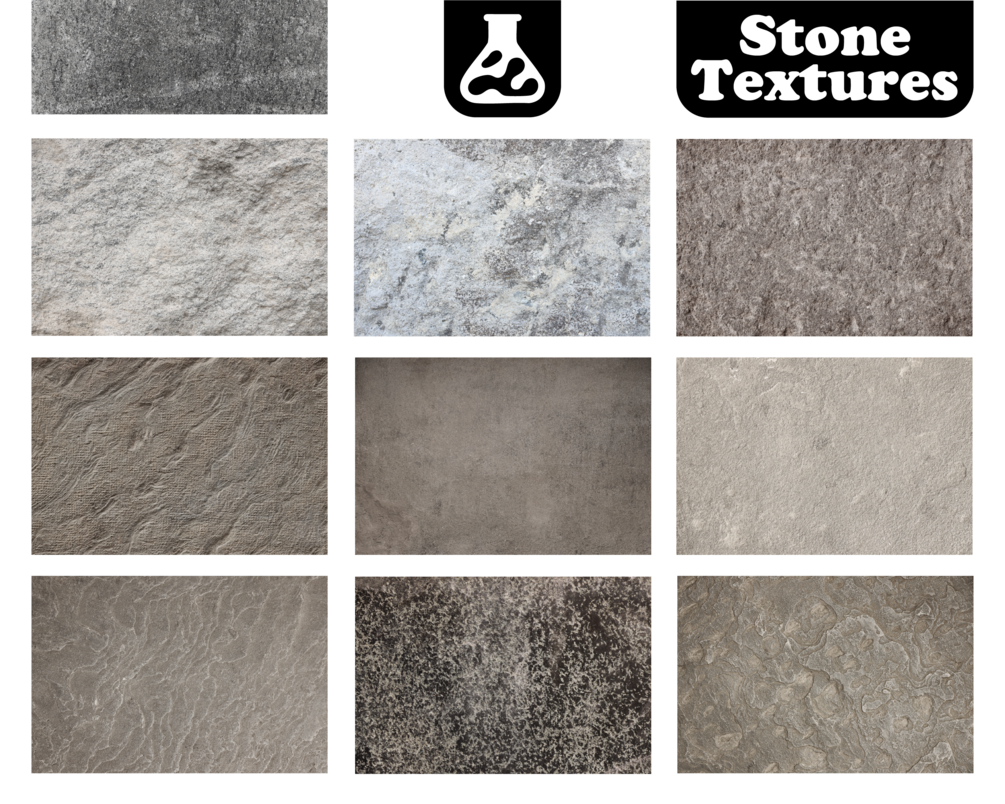 Stone Textures Pack: 20 High-Res Rock Backgrounds (6000x4000px JPGs)