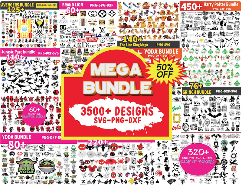 Back to listings 3000+ Mega SVG Bundle, Svg Files, Svg for Cricut, Svg ...