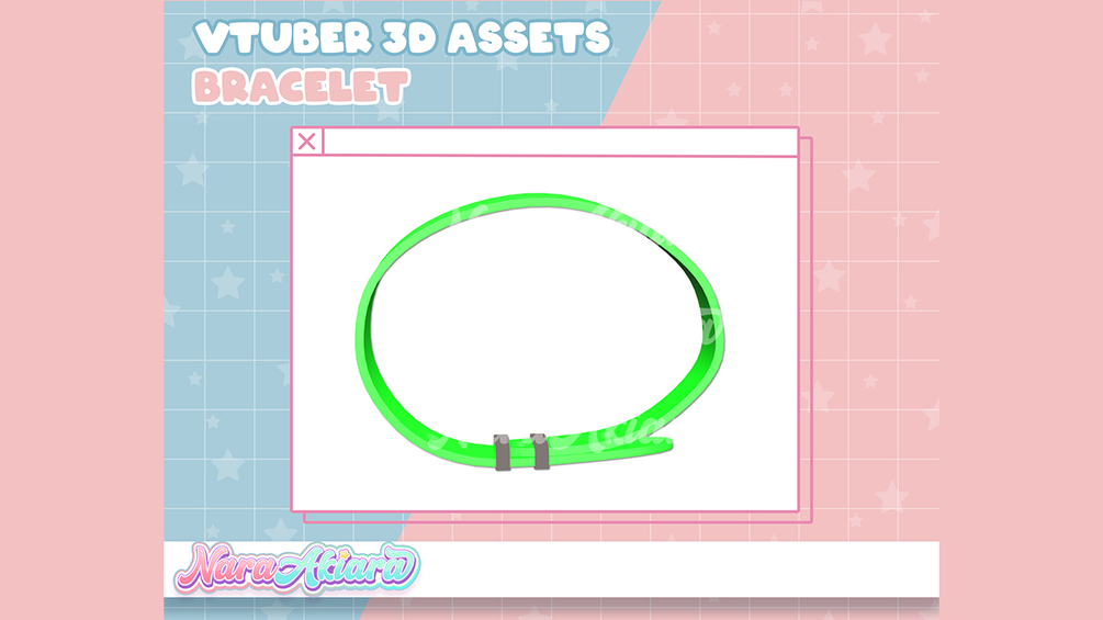 3D Vtuber Assets Bracelet V12 Vroid Commission, 3D assets ready to use ...