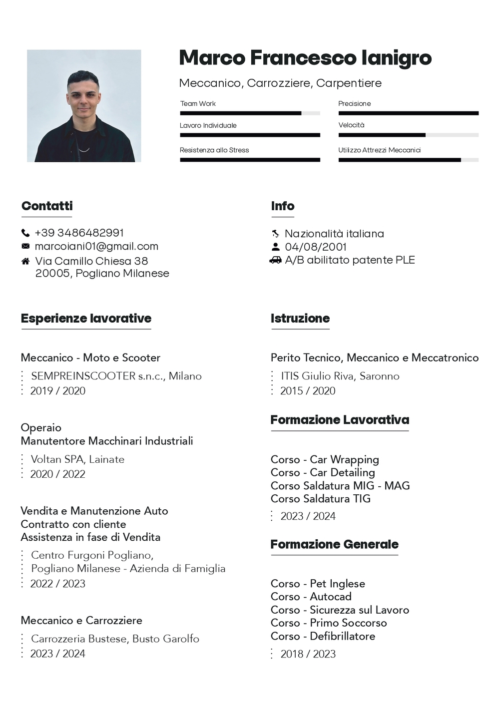Formal & Versatile Resume Template – Ideal for All Professions