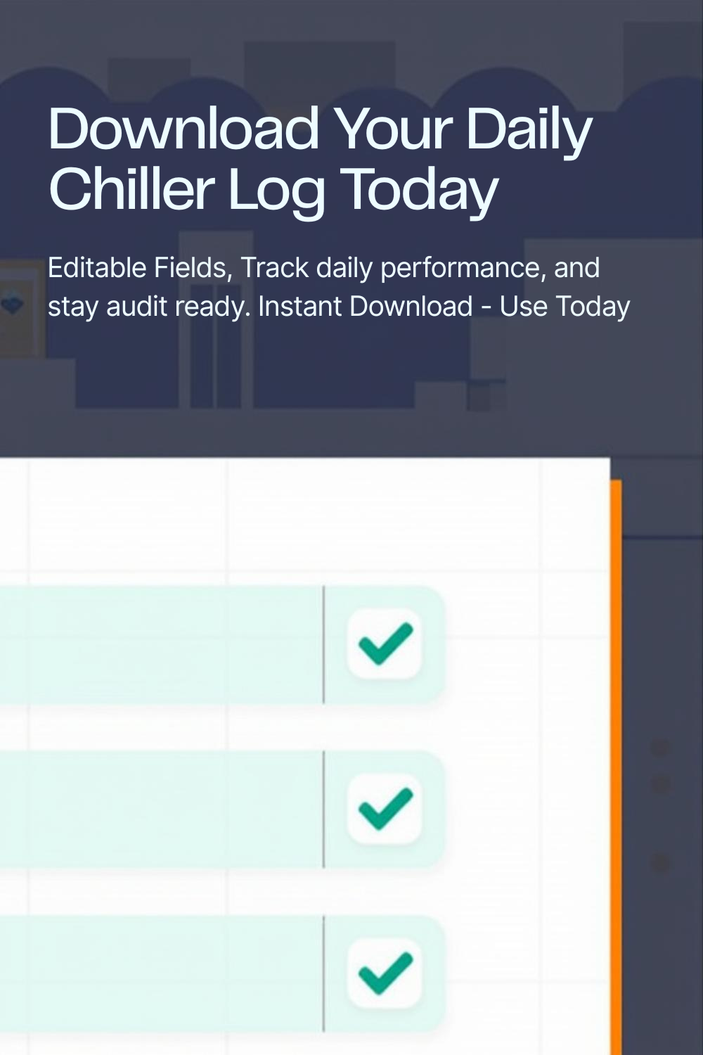 Editable Daily Chiller Logs - Trane Format (4 Units)
