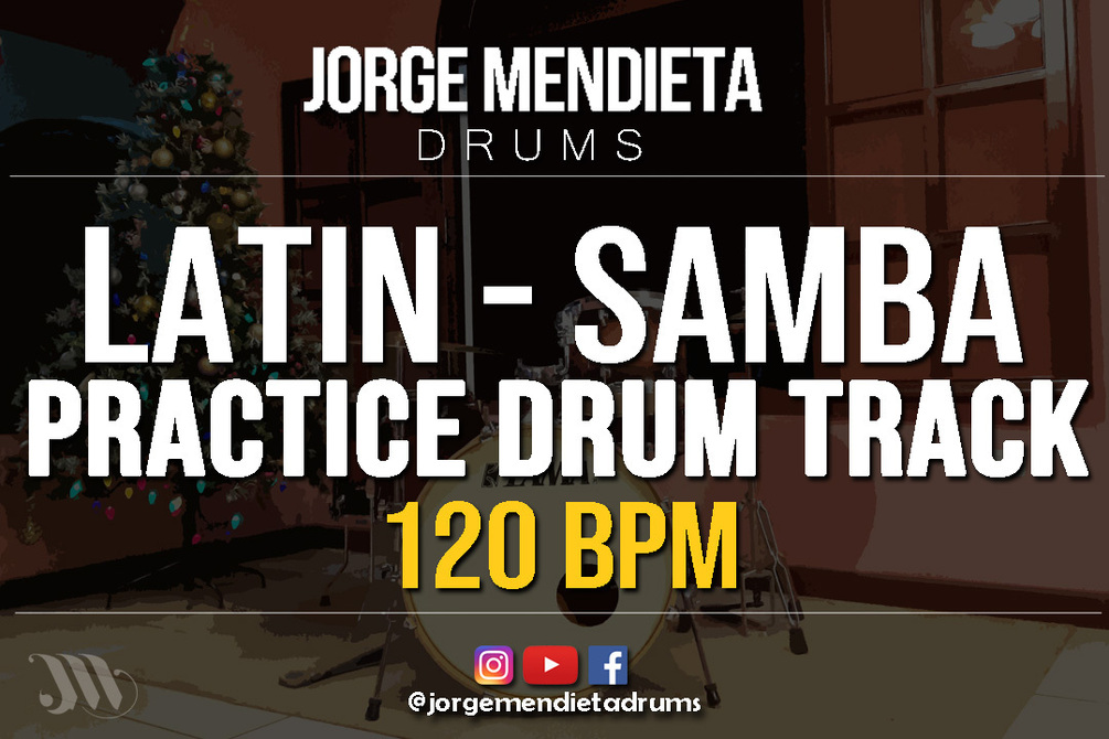 LATIN - SAMBA DRUM TRACK 120BPM / MP3 TRACK FILE