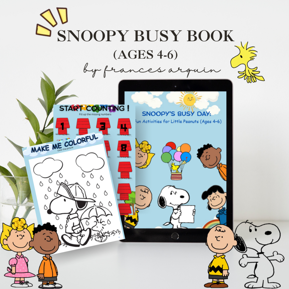 Snoopy Busy Book (ages 4-6) by Frances Arquin