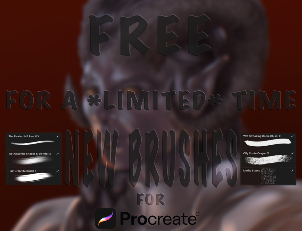 FREE MelXArt Procreate Brushes- Feb 2024