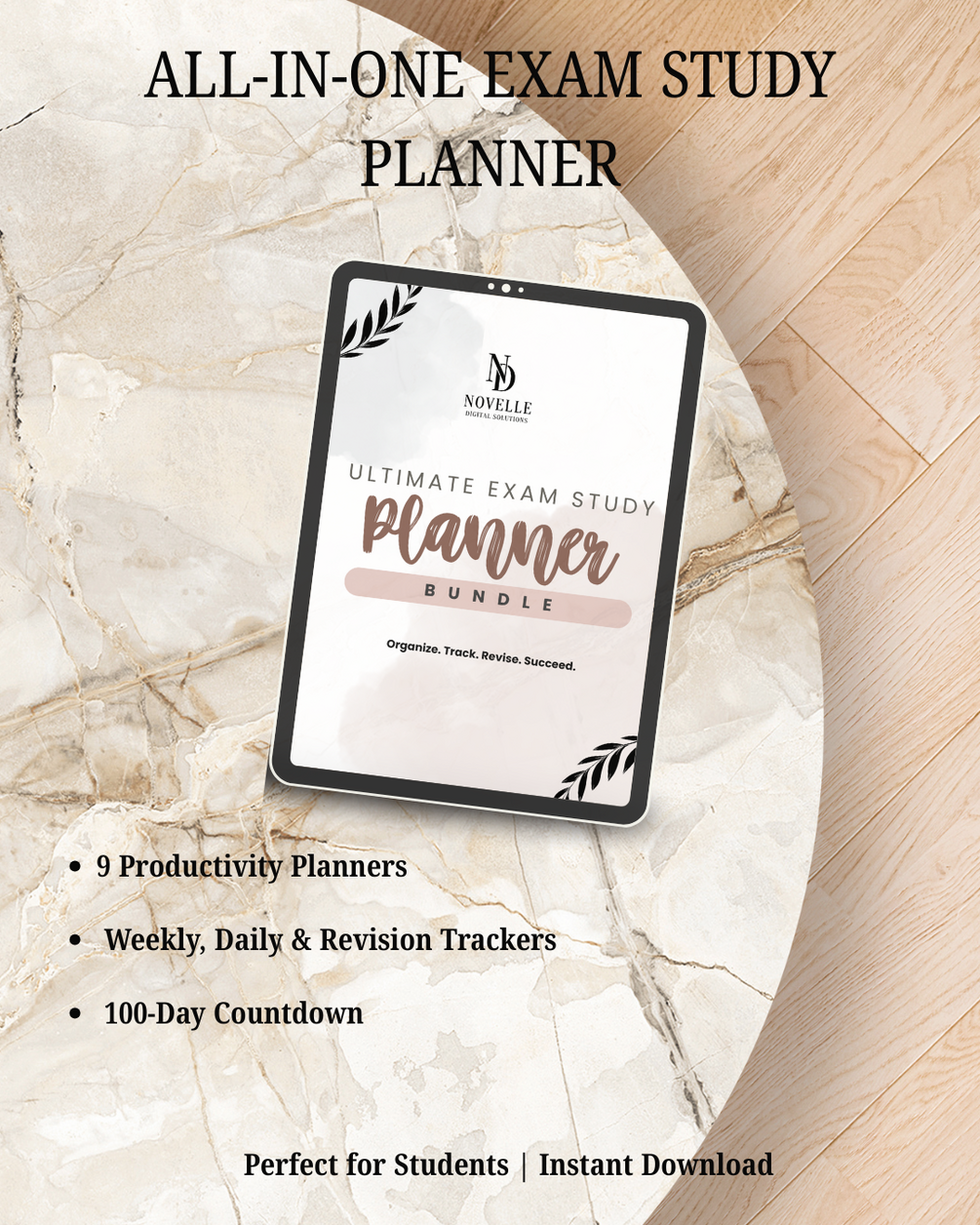 Ultimate Exam Study Planner Bundle – 9 Printable Planners