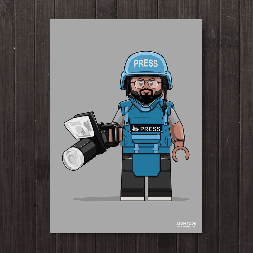 Heroes of Palestine: Belal Khaled - Photog (A3 Poster)