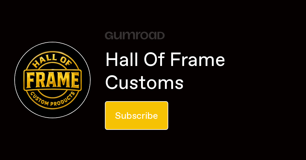 Hall Of Frame Customs