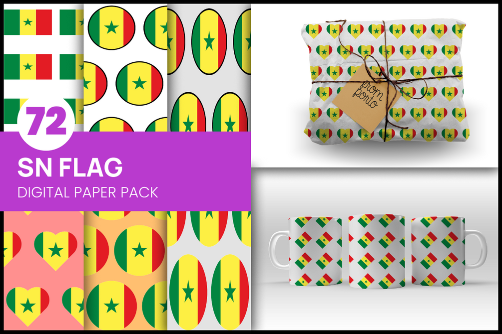 SN Flag Seamless Patterns