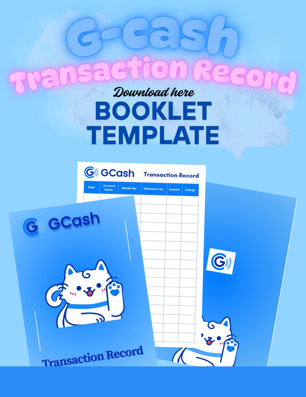 Gcash Transaction Record Booklet Template