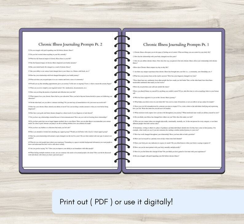Chronic Illness Reflection Journal: 44 Prompts for Self-Discovery and ...