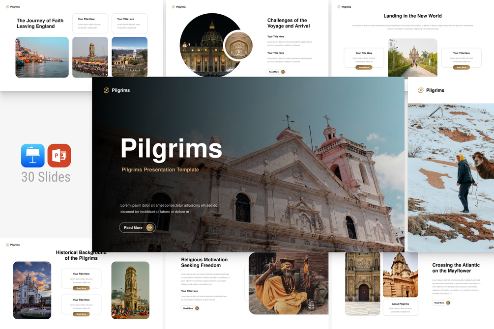 Pilgrims Presentation Template (PowerPoint & Keynote)