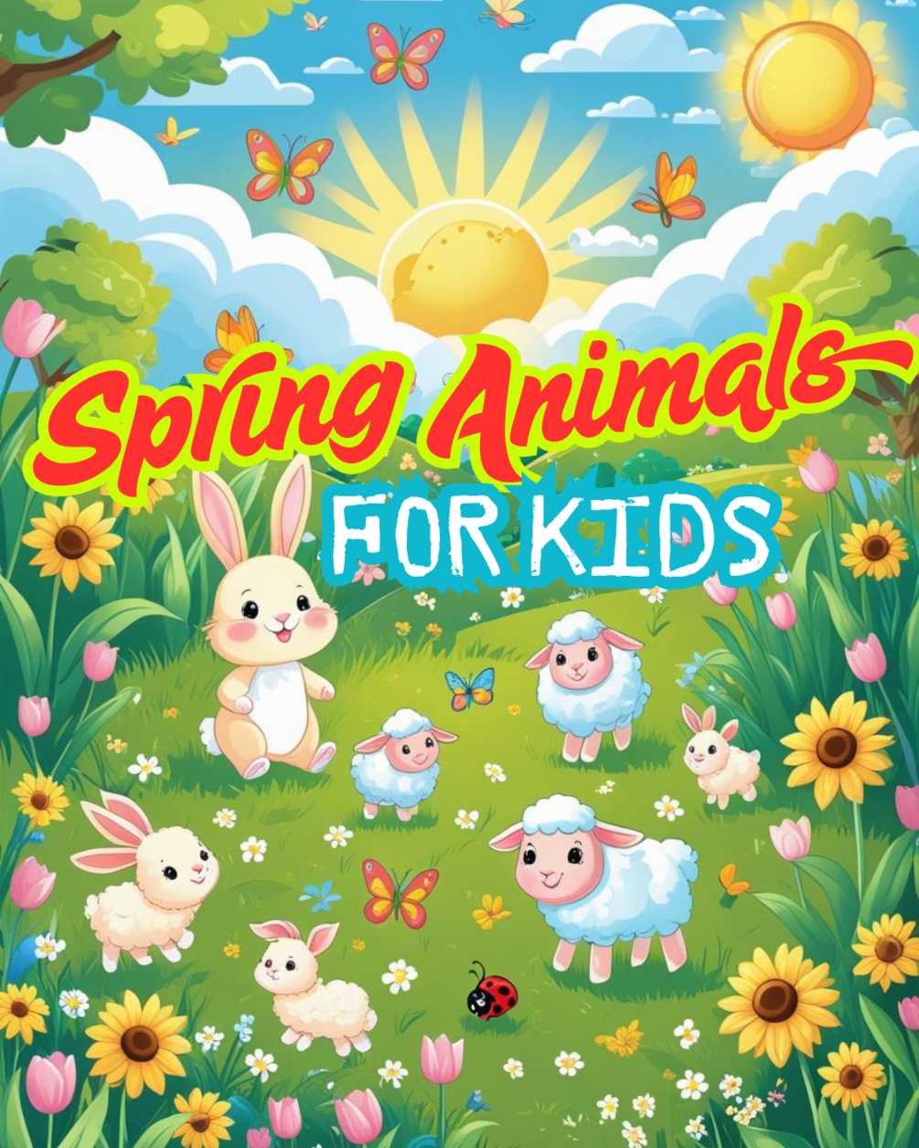 Spring Animal Coloring books for Kids