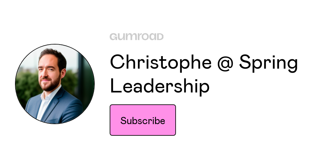 Christophe @ Spring Leadership