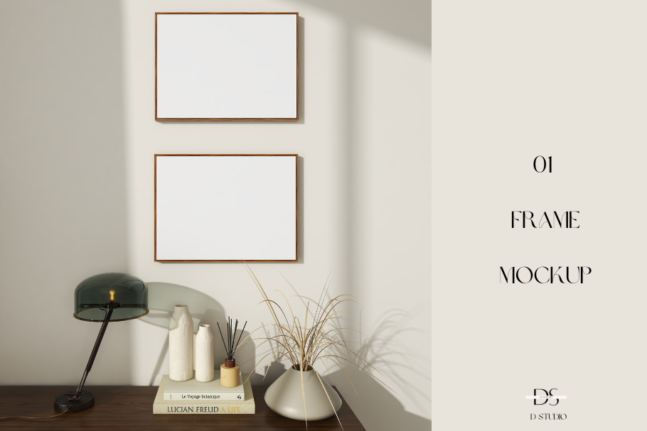 Wall Frame Mockup PSD: M0097