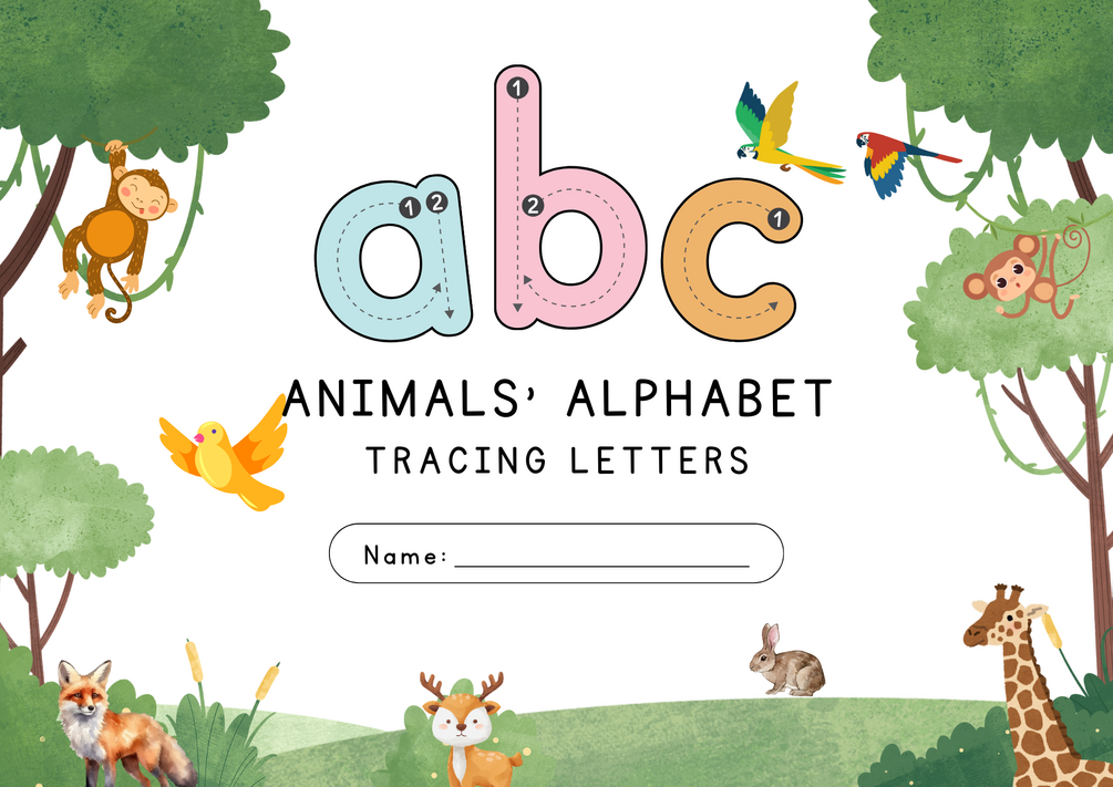 Animals' Alphabet Tracing Letters – Fun & Engaging Handwriting Practice ...