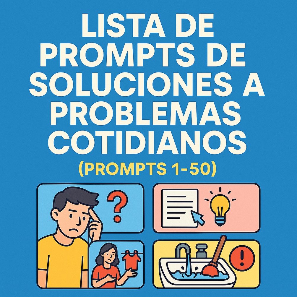 Lista de Prompts de Soluciones a Problemas Cotidianos (Prompts 1-50)