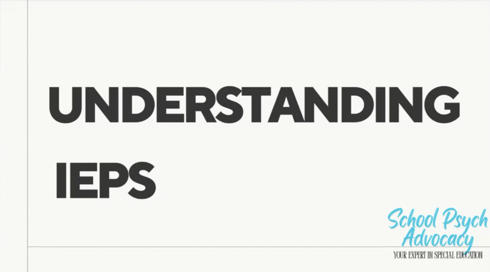 Understanding IEPs