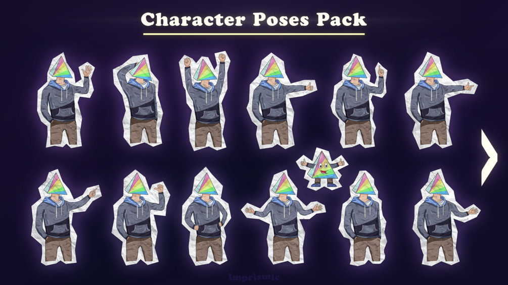 Character Poses Pack 13 Expressive Poses