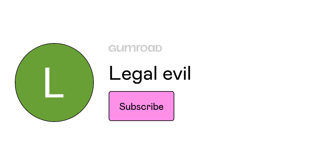 Legal evil