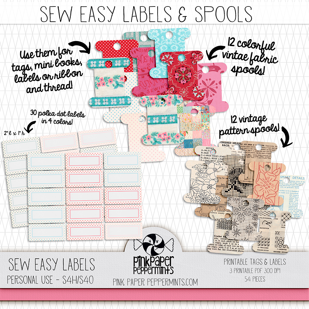 Sew Easy | Vintage Sewing Spools & Labels