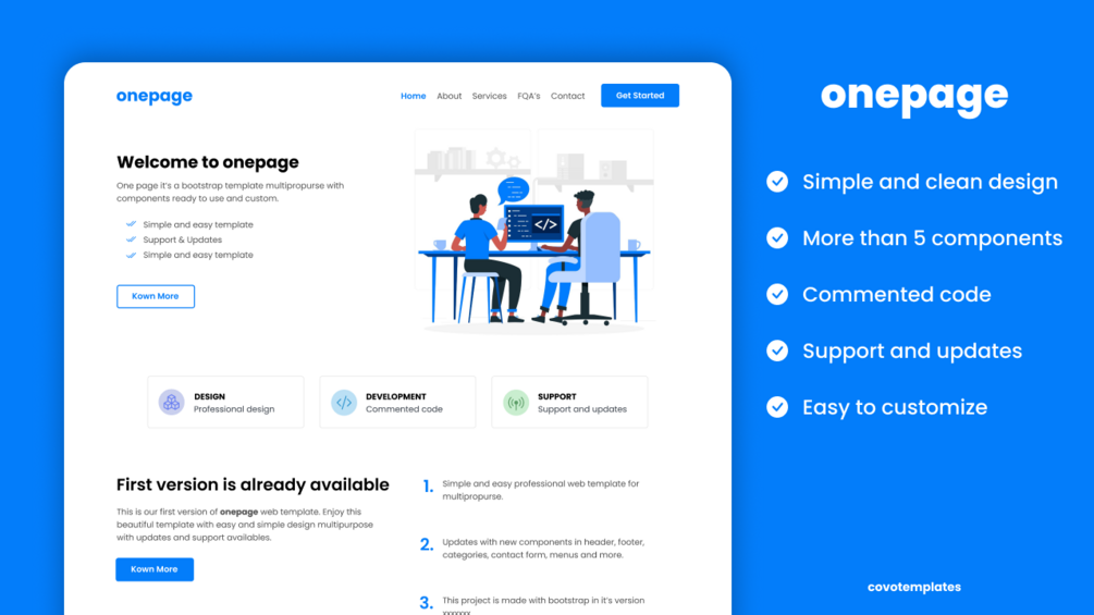 Onepage - Bootstrap Template