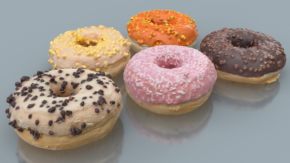 5 Scrumptious 3D Scanned Donuts with 4K Textures