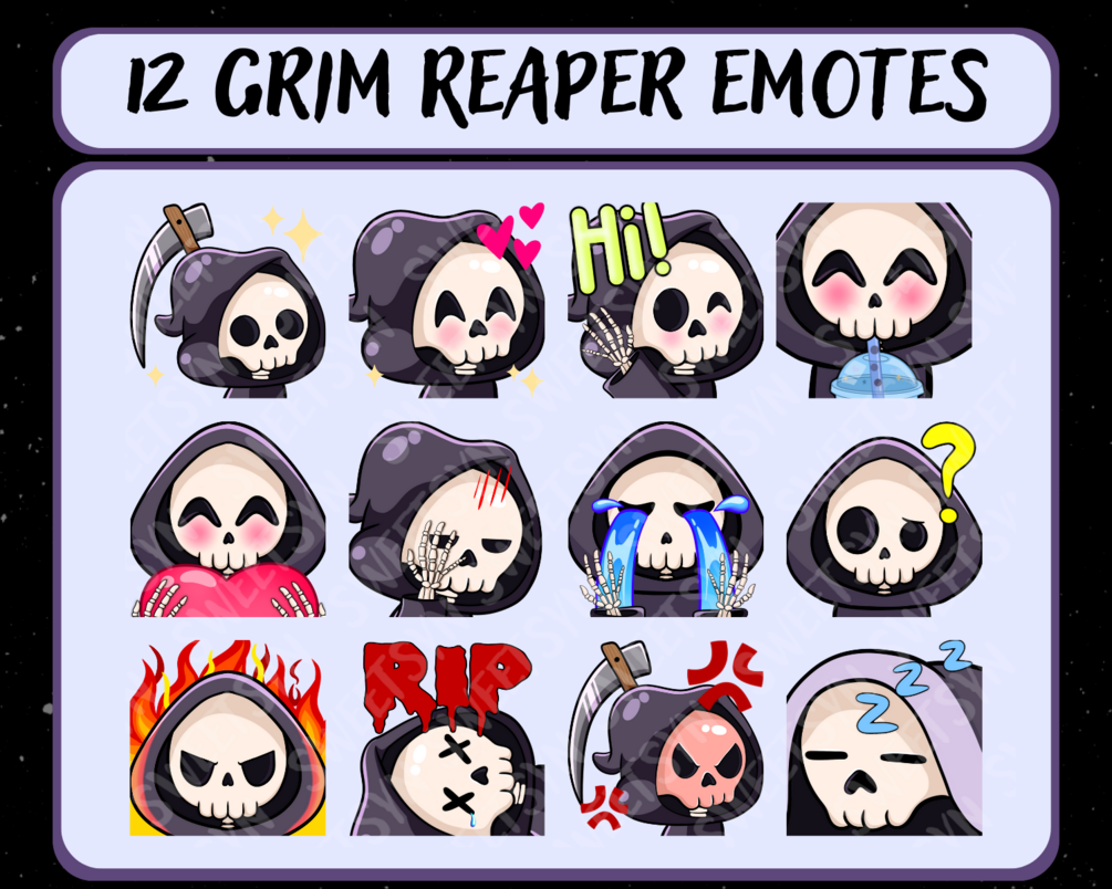 Grim Reaper Twitch/Discord Emotes