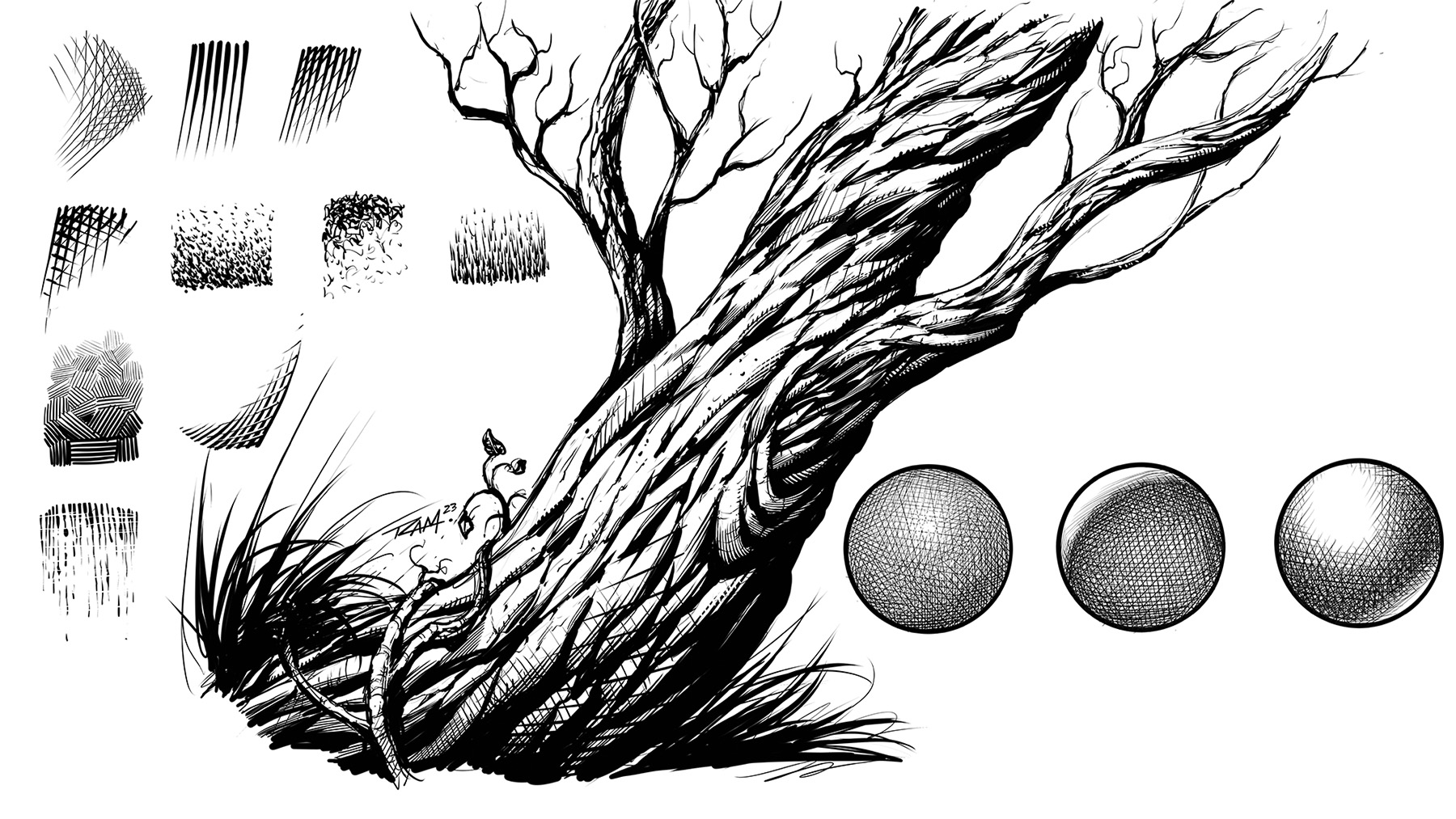 New Blog Post on Cross Hatching and Rendering Tutorial - ramstudioscomics