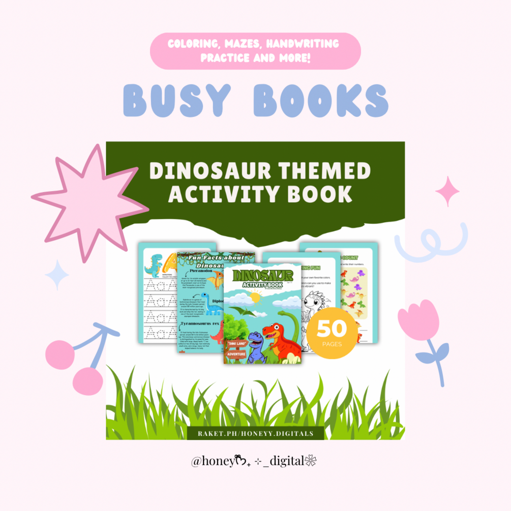 Dinosaur Themed Activity Book/ Busy Book