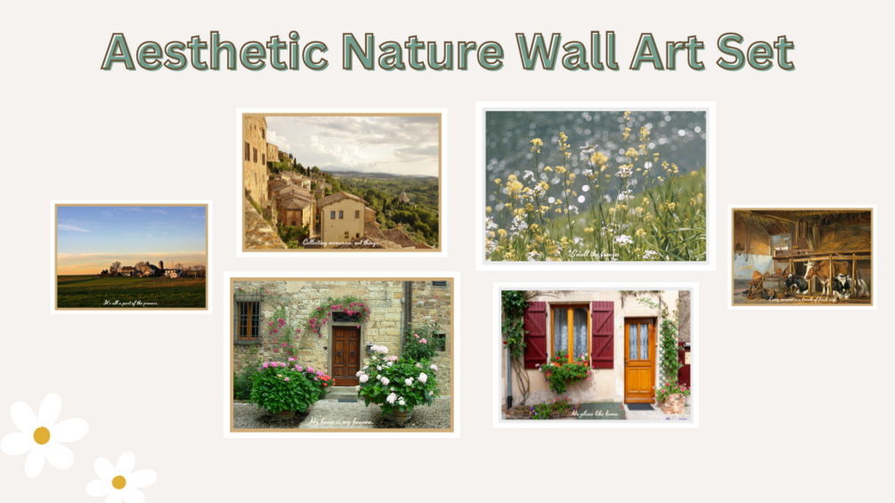 Countryside Themed Home Art | Printable Posters | Gallery Wall Set