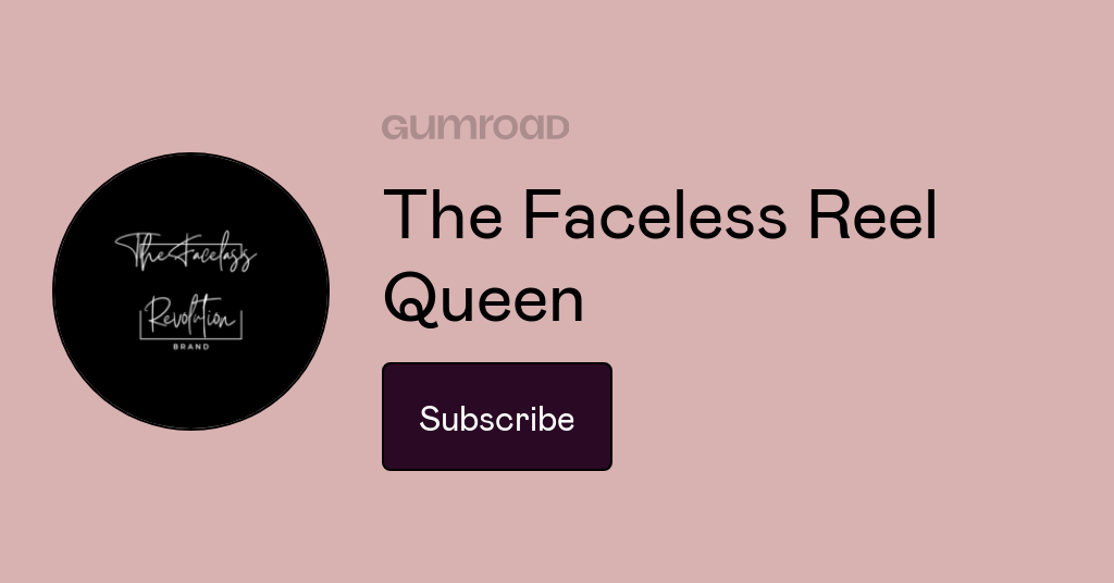 The Faceless Reel Queen
